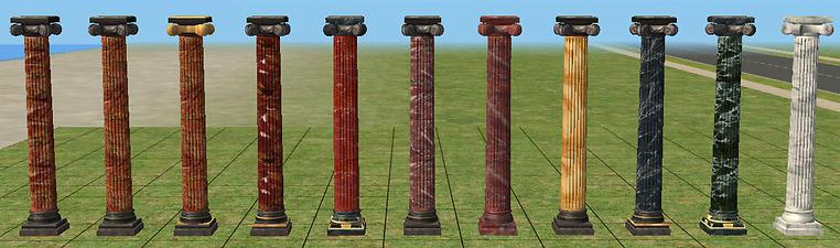 Mod The Sims - Recolor of Maxis Columns