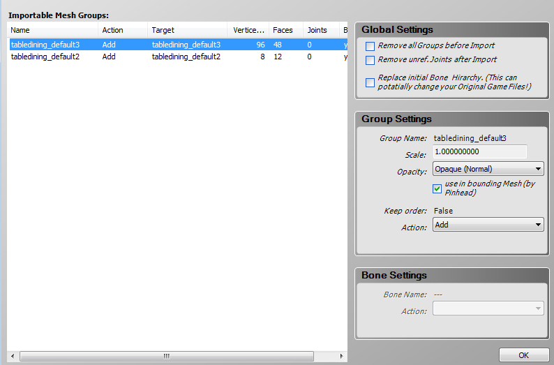 Mod The Sims - Meshing. Still the same problem, two objects showing in the group mesh importer