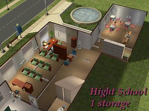Mod The Sims - Law and Hight School Lots