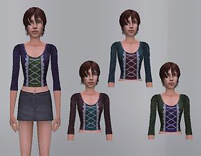 Mod The Sims - Corset-style top for TF