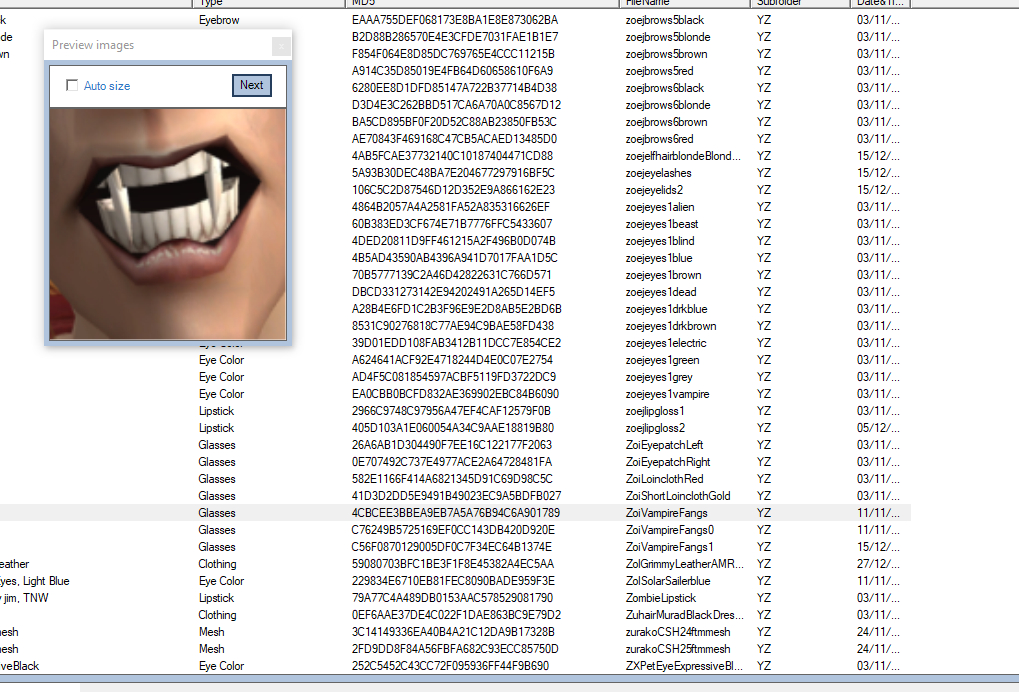 Mod The Sims - Vampire Fangs