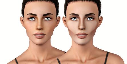 Sims 4 cc face contour makeup - tonkera