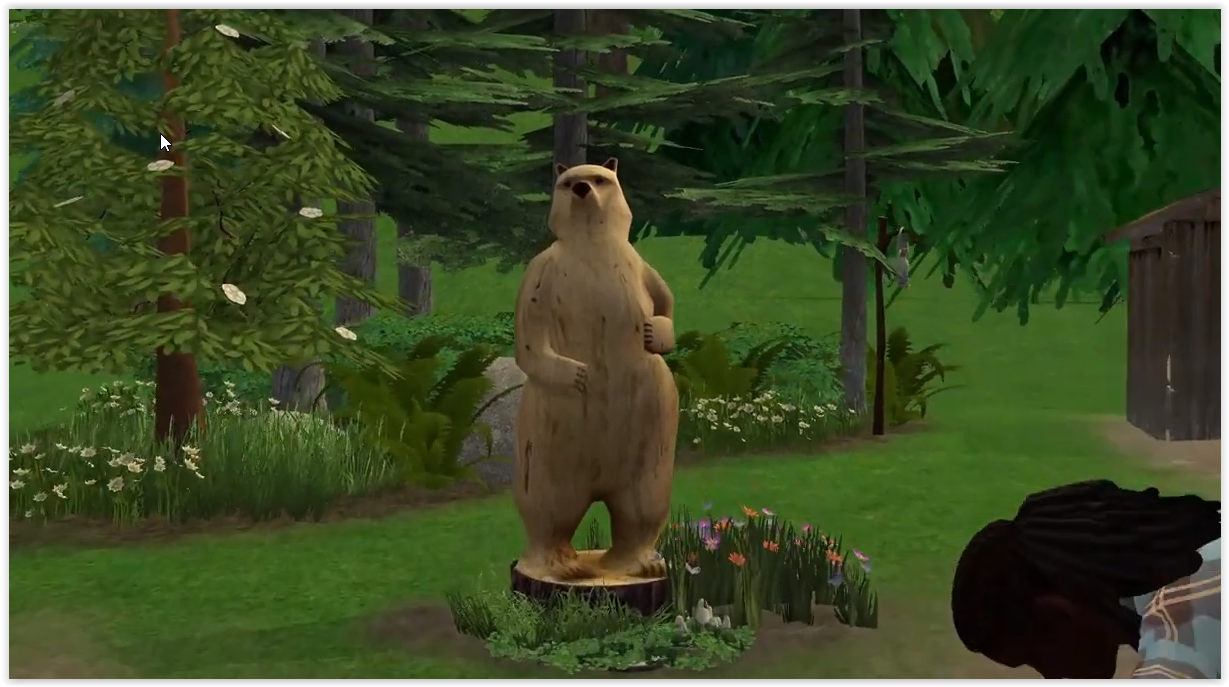 Mod The Sims - WCIF picnic table & bear statue ALSO NH grass AND volcano