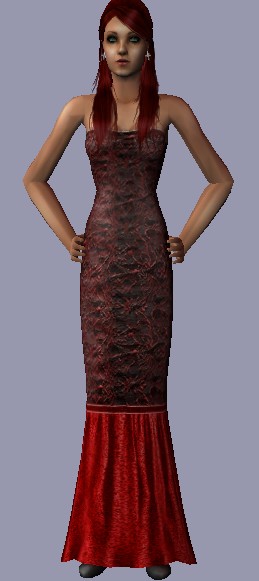Mod The Sims - Trumpet bottom couture gowns by JB