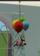 Mod The Sims - Elephant and monkey with balloons deco