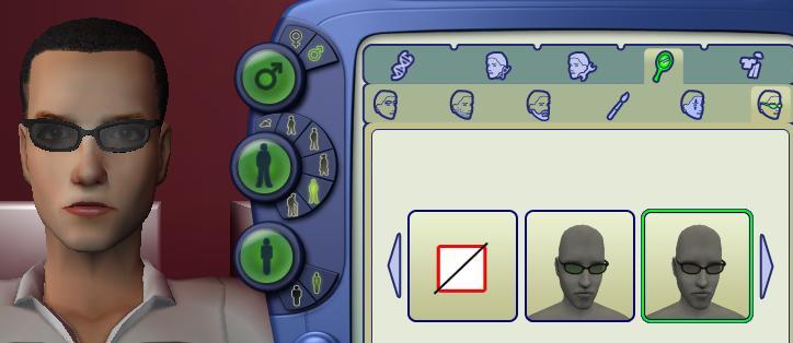Mod The Sims - Skin and Glasses ¿bug?
