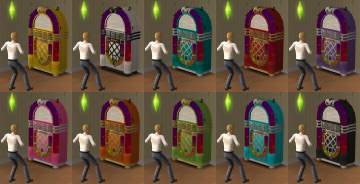 Mod The Sims - Let's Boogie! LACK recolors of my ACNH Jukebox conversion