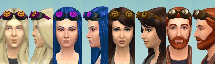 Mod The Sims - Sims 2 Rave Goggles + Assorted Retextures