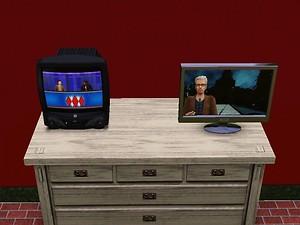 Mod The Sims - Mini TVs for your desks, counters, and dressers - BONUS ...