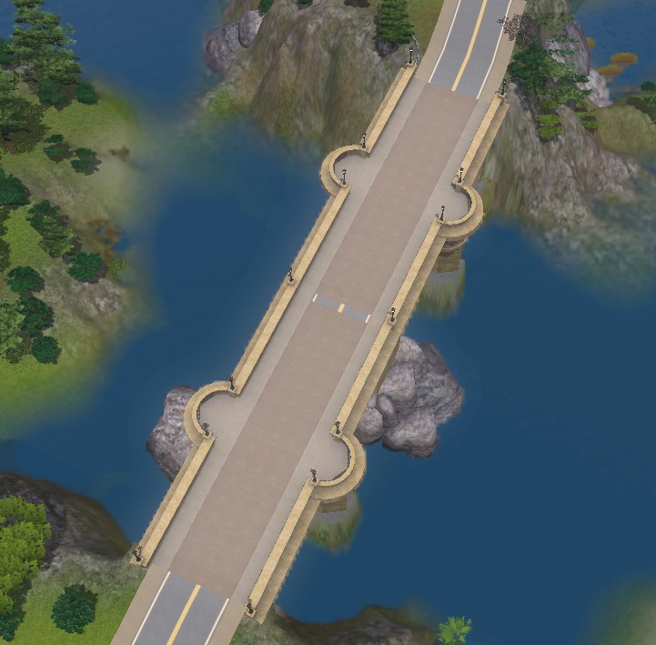 Mod The Sims - Road showing between 2 connected bridges?