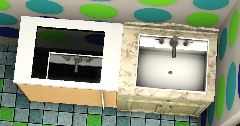 Mod The Sims - Weird issue with sinks in custom counters