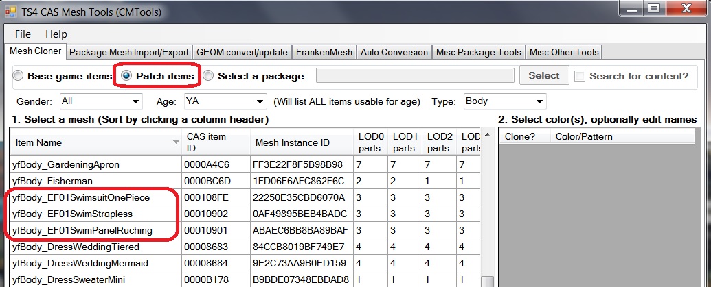 Mod The Sims - TS4 CAS/Mesh Tools V2.0.0.2: Tools for cloning, editing ...