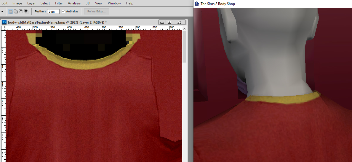 Mod The Sims - Collar and Hem Outlines on these outfits are too blurry ...