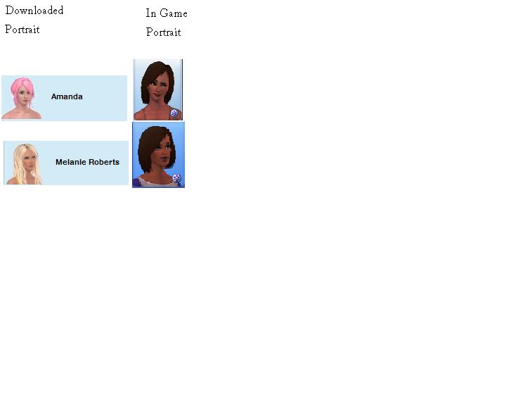Mod The Sims - CAS Custom portraits all have the same face.
