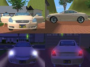 Mod The Sims - 20th Car Anniversary!VW New Beetle Convertibe&Lexus SC430