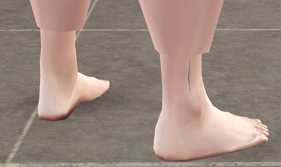 Mod The Sims - Misfit at the ankle between bottom and feet after ...