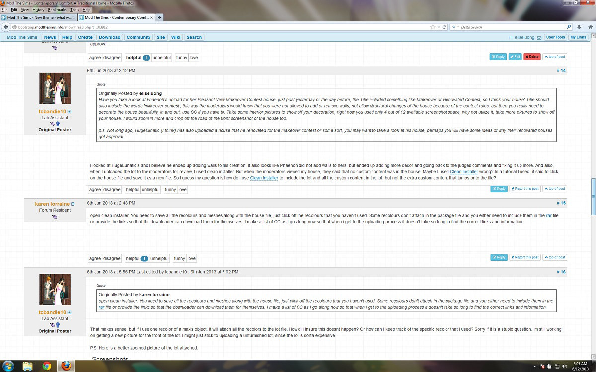 Mod The Sims - Suggestions - Colours + Bootstrap variables