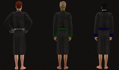 Mod The Sims - 6 Fanseelamb K&B Silky Robe Recolours.