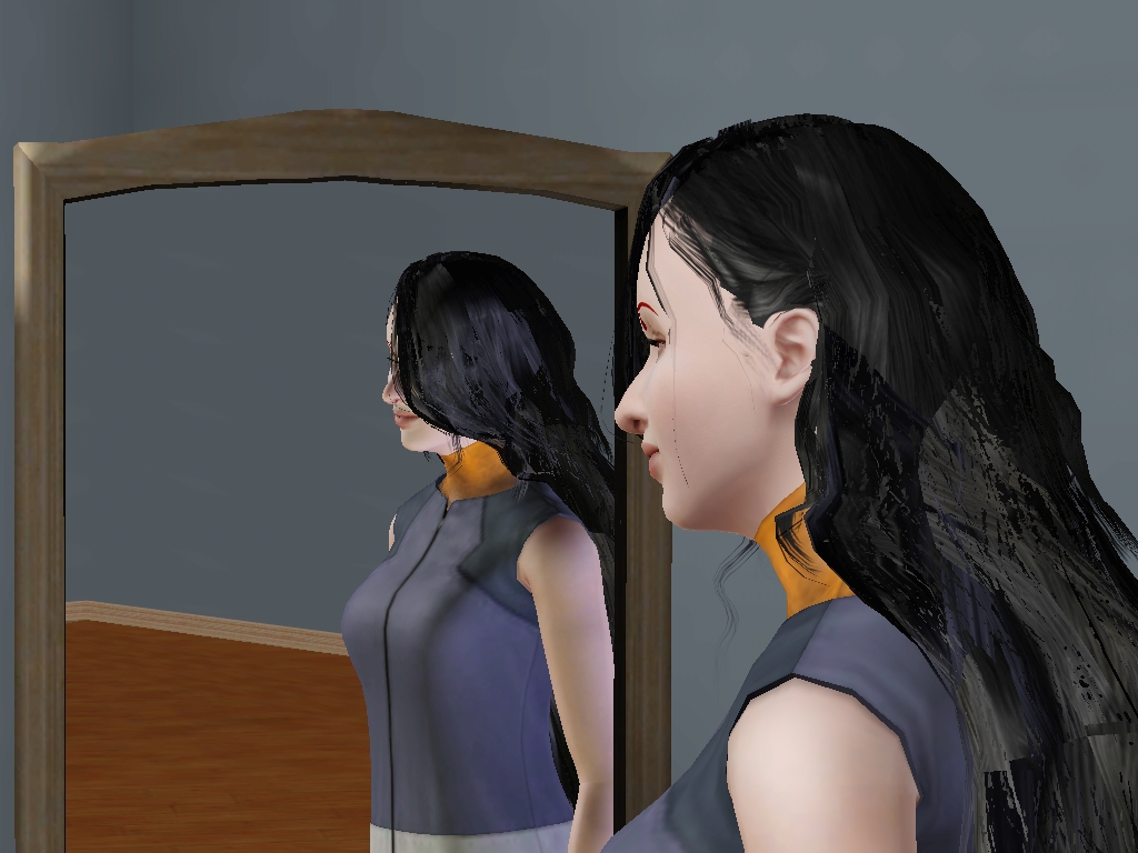 Mod The Sims - Odd distortion making backfaces on hair [RESOLVED]