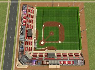 Mod The Sims - Sim State University Stadiums -2 Lots - NO CC
