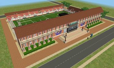 Mod The Sims - Sim State University Stadiums -2 Lots - NO CC