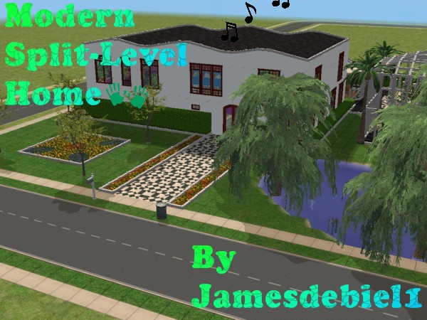 Mod The Sims - Modern Split-Level Home