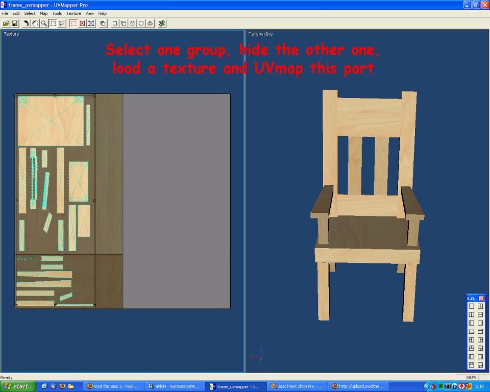 Mod The Sims - uv mapping more than one shape at a time.