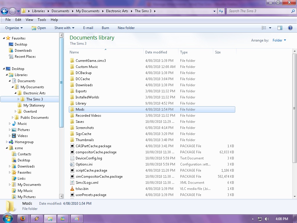 Mod The Sims - package files not showing up in game.