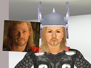 Mod The Sims - Thor (Marvel - with Chris Hemsworth's face)