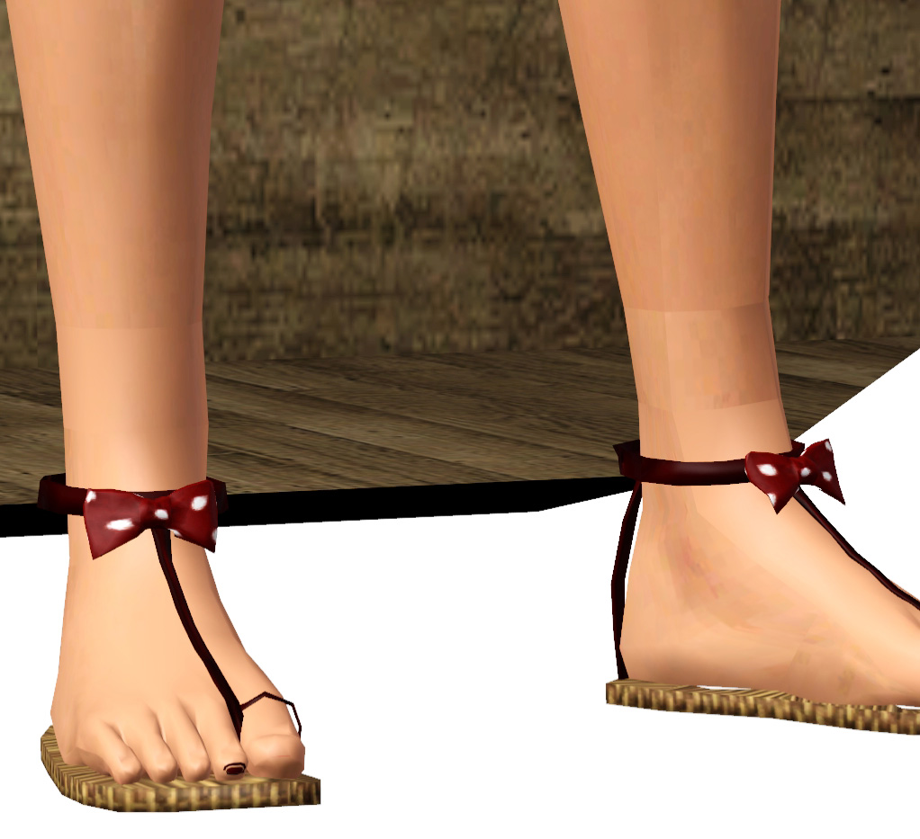 Mod The Sims - Meshing shoes, very uneven?