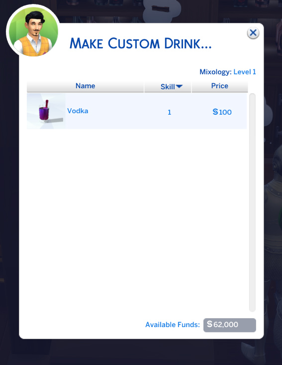 Mod The Sims Custom Bar Drinks By Icemunmun Sims 4