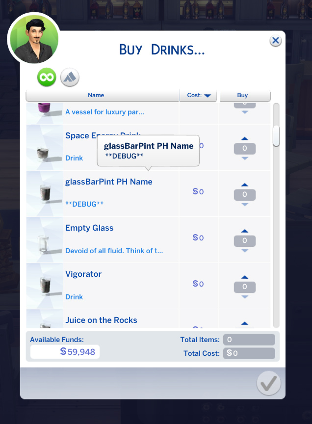 Mod The Sims Custom Bar Drinks By Icemunmun Sims 4