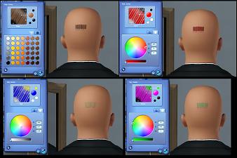 Mod The Sims - Male Bald 47 Barcode hair style