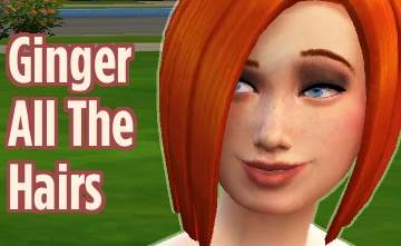 Mod The Sims - Ginger All The Hairs - Female Edition