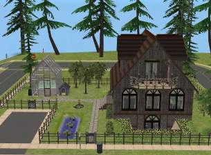 Mod The Sims - Forest Ranch with basement and small greenhouse