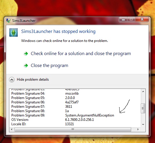 Mod The Sims - System. ArgumentNullException. HELP!