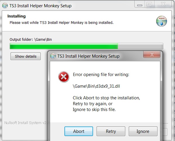 Mod The Sims - TS3InstallHelper.exe Error / Help Please