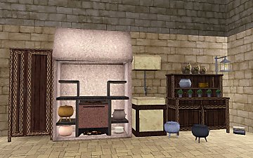 Mod The Sims - The Medieval Kitchen Part 1 - Ye Olde Kingdom of Pudding