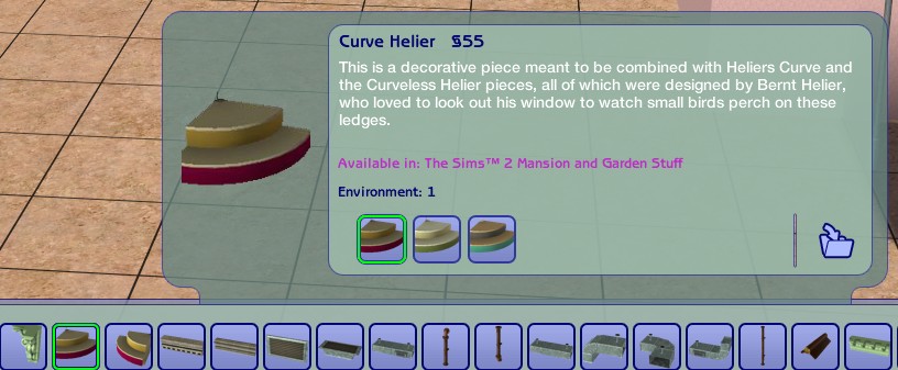 Mod The Sims - Window, decorative pieces, dome and glasses things.