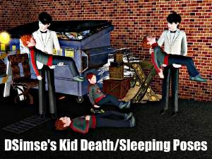 Mod The Sims - DSimse Kid Death/Sleep Poses