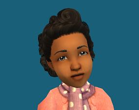 Mod The Sims - Sculpted Updo (default + custom)
