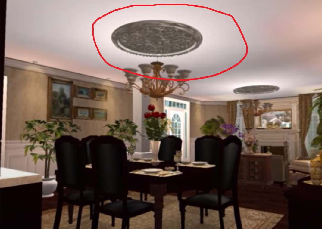 Mod The Sims - (SOLVED) WCIF 3D CEILING ROSES FOR SIMS 2 (or the ...