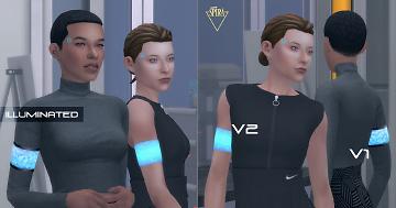 Mod The Sims - Glowing Android Armband by LadySpira