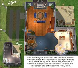 Mod The Sims - 190 Sims Lane - Maxis Remodel ~ with minimum CC