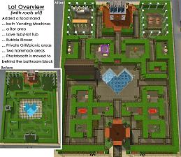 Mod The Sims - Lost in Love Hedge Maze, Downtown ~ Remake with lots of ...