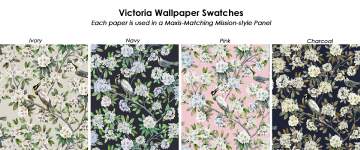 Mod The Sims - Victoria Mission Panels ~ 4 Floral Wallpapers with EA ...