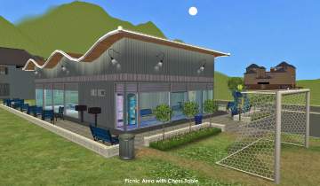 Mod The Sims - Aquatics Center - Municipal Pool and Soccer Community Lot