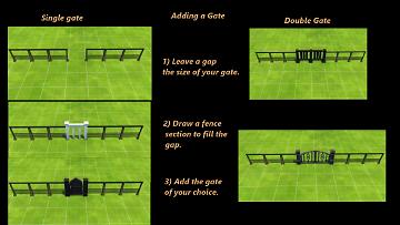 Mod The Sims - Airy Metal Fencing: X Style and FourTier Fencing