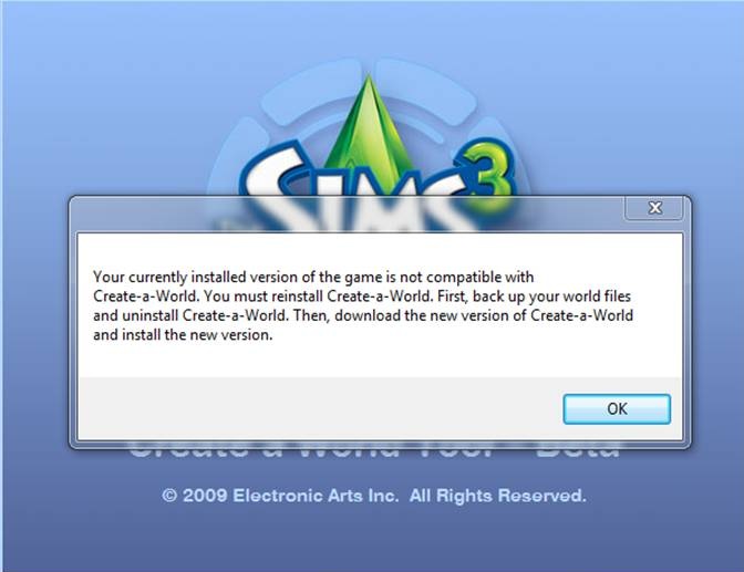 Mod The Sims - Need help! Create-A-World not working.