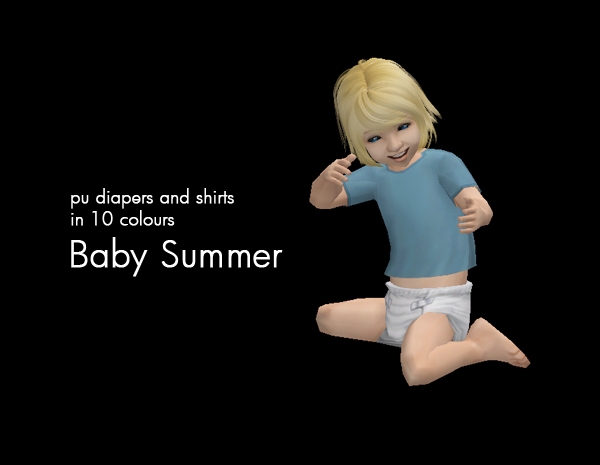 Mod The Sims - Simple pants and Tees for toddlers